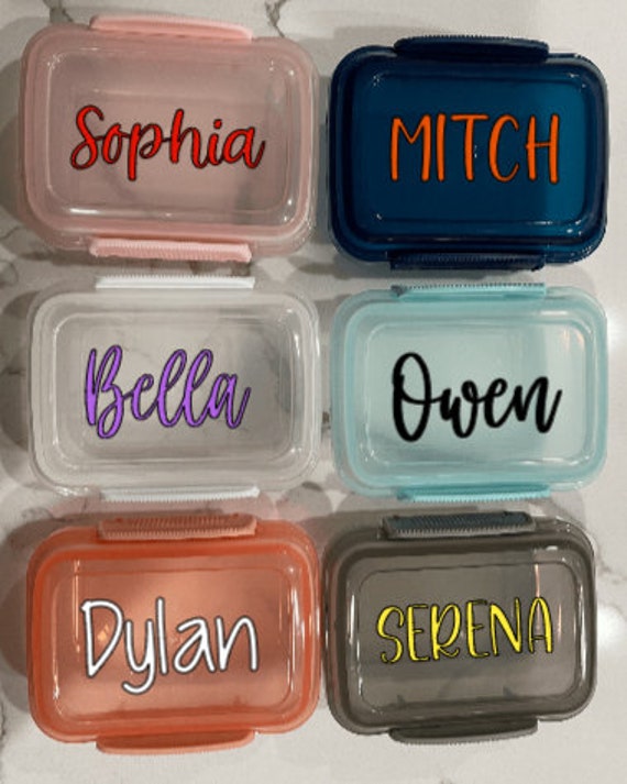 Kids Snack Container Personalized School Supply Box With - Etsy