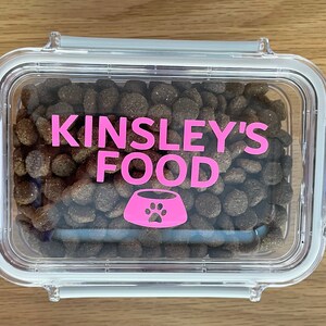 Dog Food Storage, Dog Pet Food Container, Doggie Daycare Lunchbox, Dog ...
