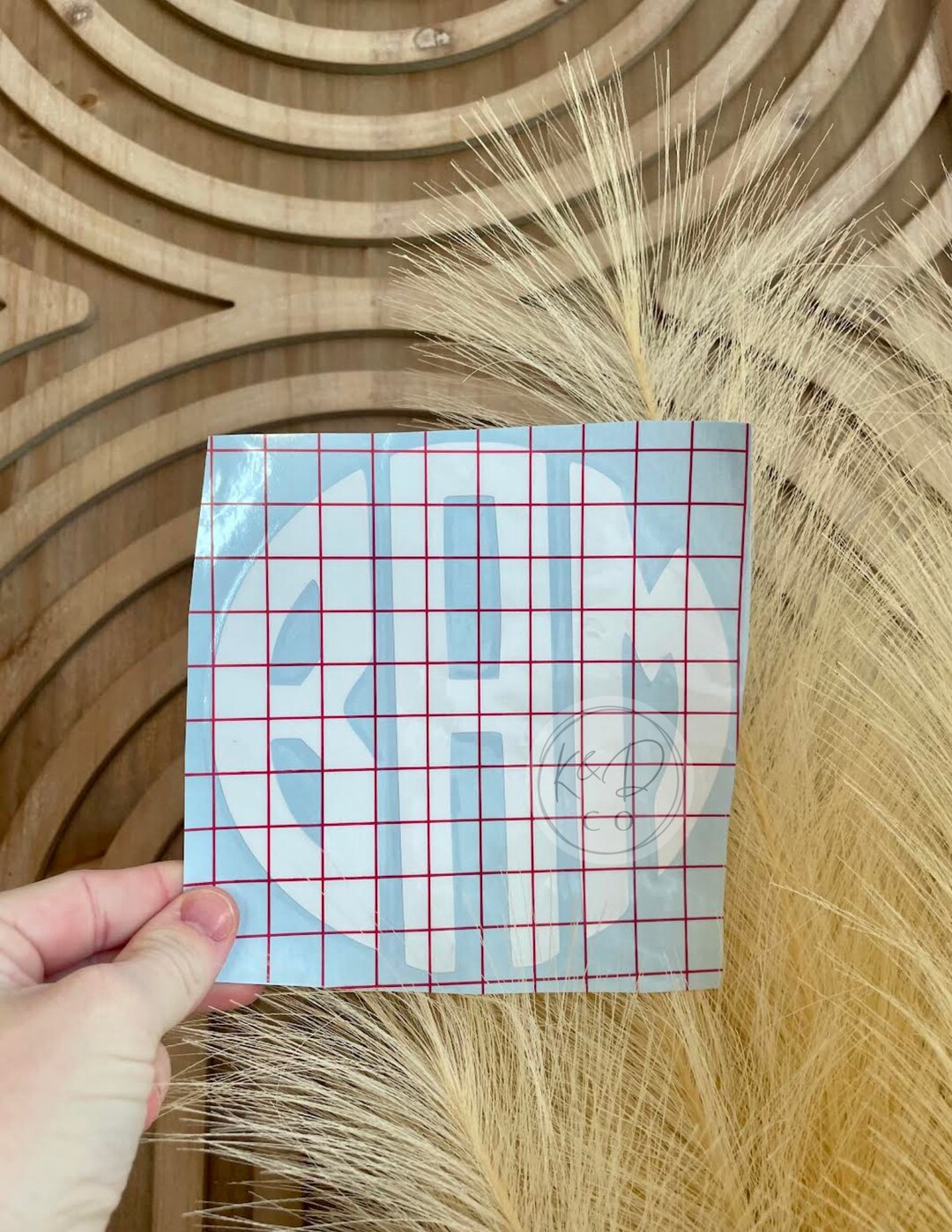 Personalized Monogram Decal Monogram Sticker Circle or Script Car Decal ...