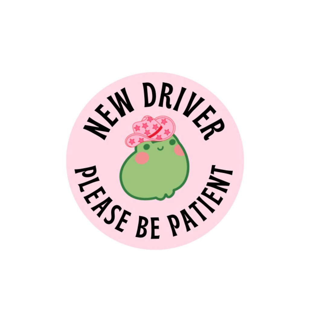 New Driver FROG Bumper Sticker, Cowgirl Western Cute Sticker, Vehicle ...