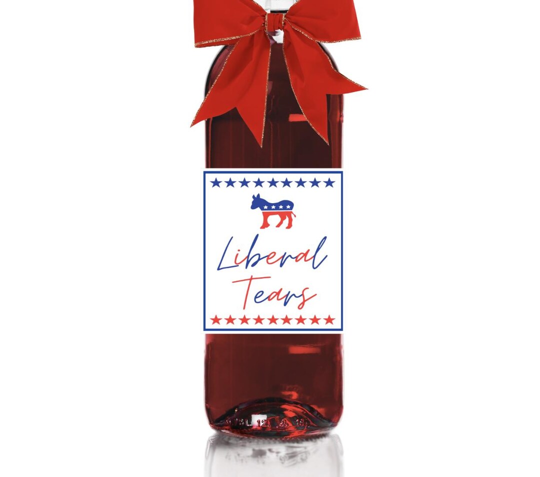 Liberal Tears Wine Label, Funny Trump Wine, Republican Gift ...