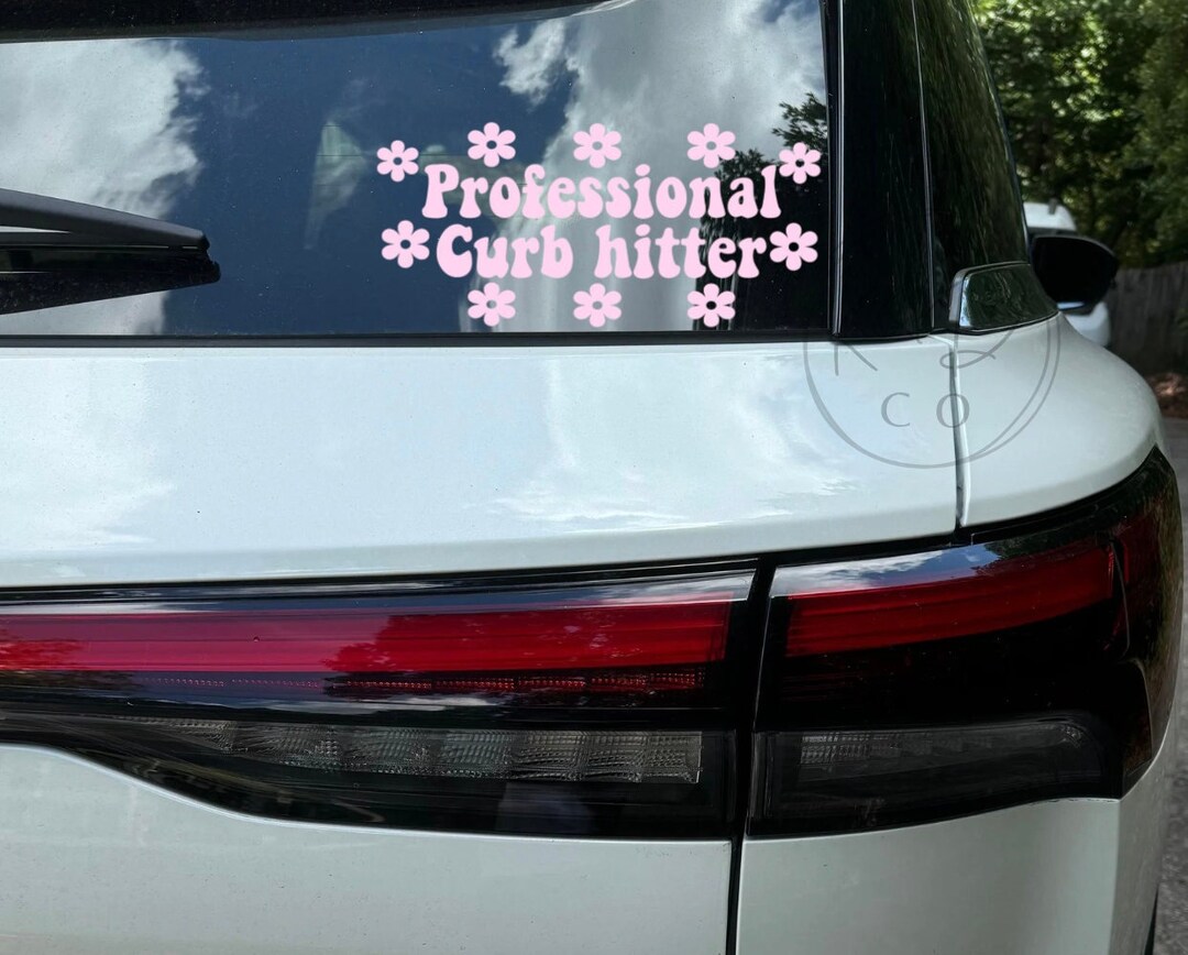 Professional Curb Hitter Vinyl Decal, Vinyl Decal Bumper Sticker, Boho ...