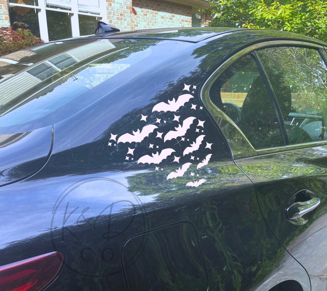 Bats and Sparkles Decal, Bats Decal, Spooky Decals, Bat Shit Crazy, It ...