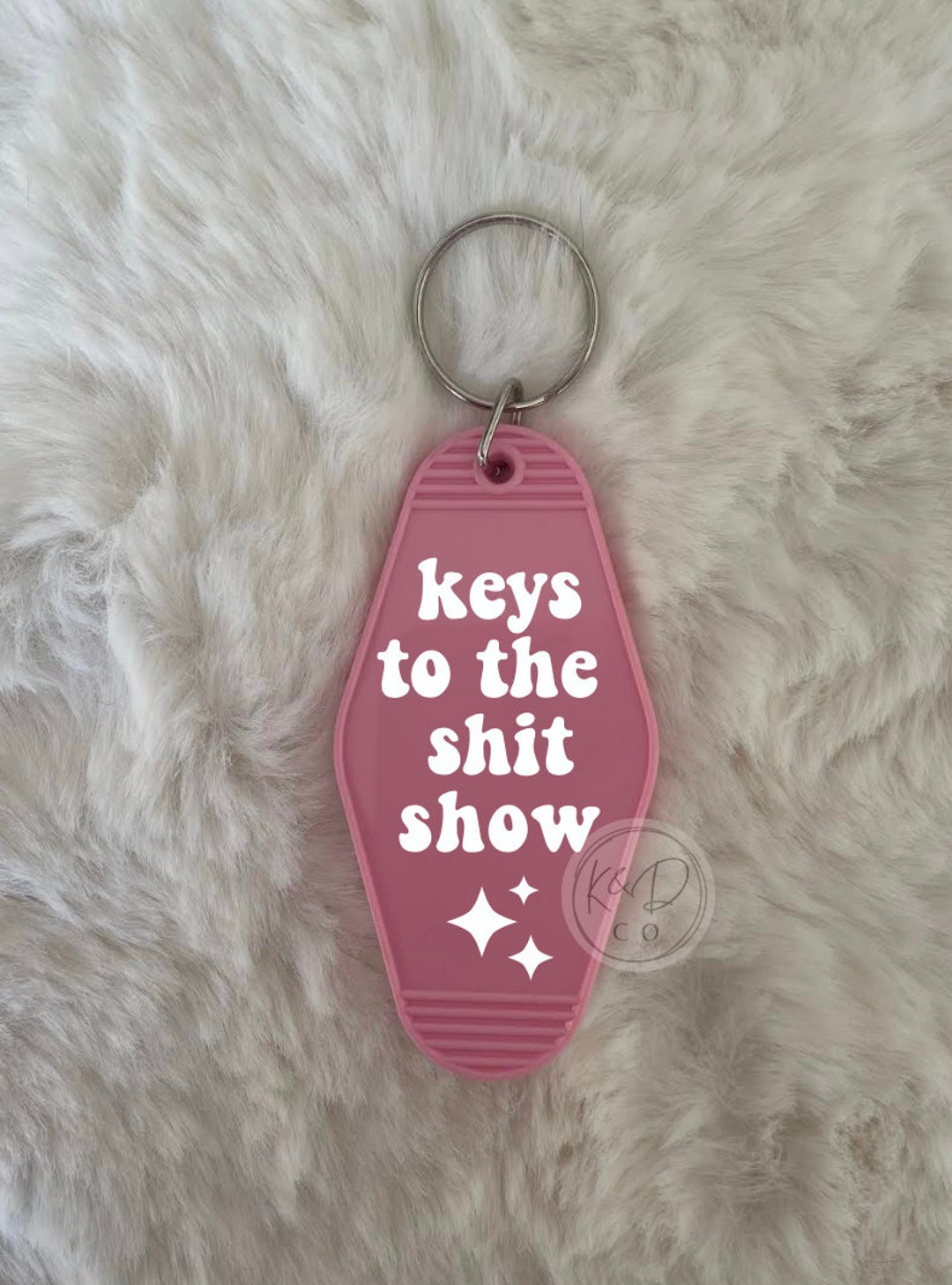 Keys to the Shit Show Motel Keychain, Retro, Motel Keychain Trendy Key ...