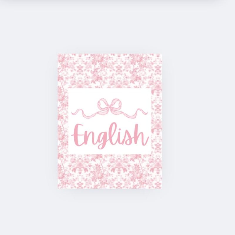 A6 Pink Binder Only - Etsy