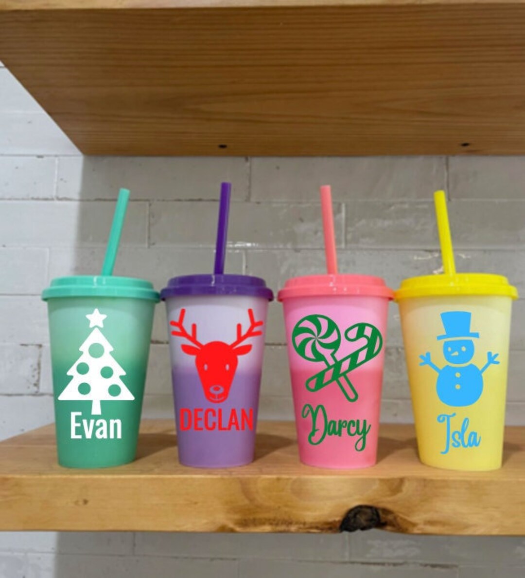 Kids Christmas Cups Christmas Party Favors Kids Personalized - Etsy