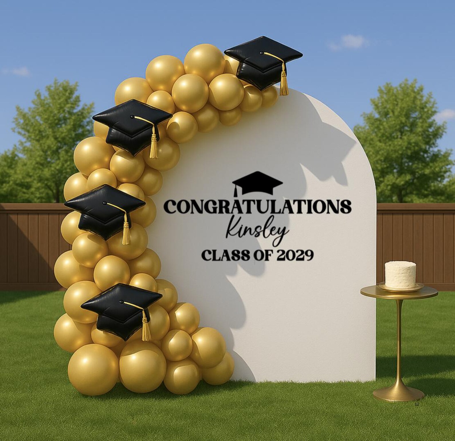 DECAL ONLY Graduation Party Decal for Entrance Sign Congratulations ...