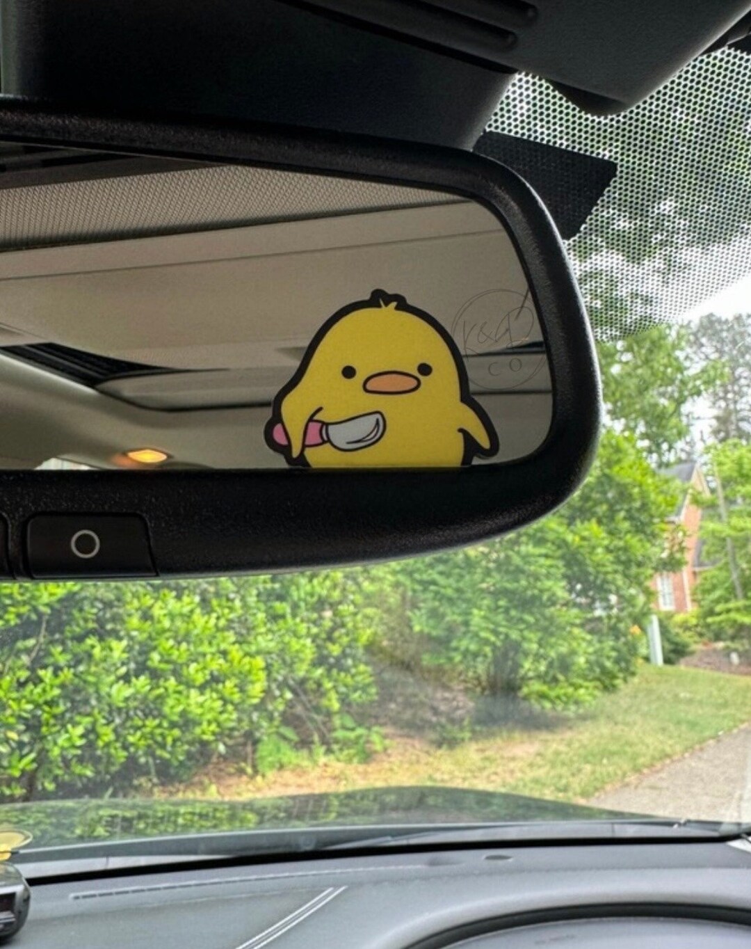 Duck Knife Peeker Car Decal, Trendy Rearview Mirror Decal - Etsy