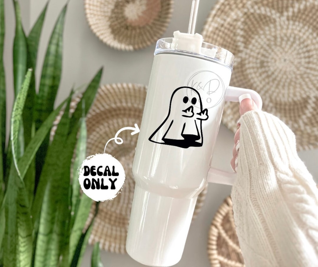 Middle Finger Ghost Decal Halloween Car Decor Pastel Goth - Etsy