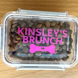 Dog Food Storage, Dog Pet Food Container, Doggie Daycare Lunchbox, Dog ...