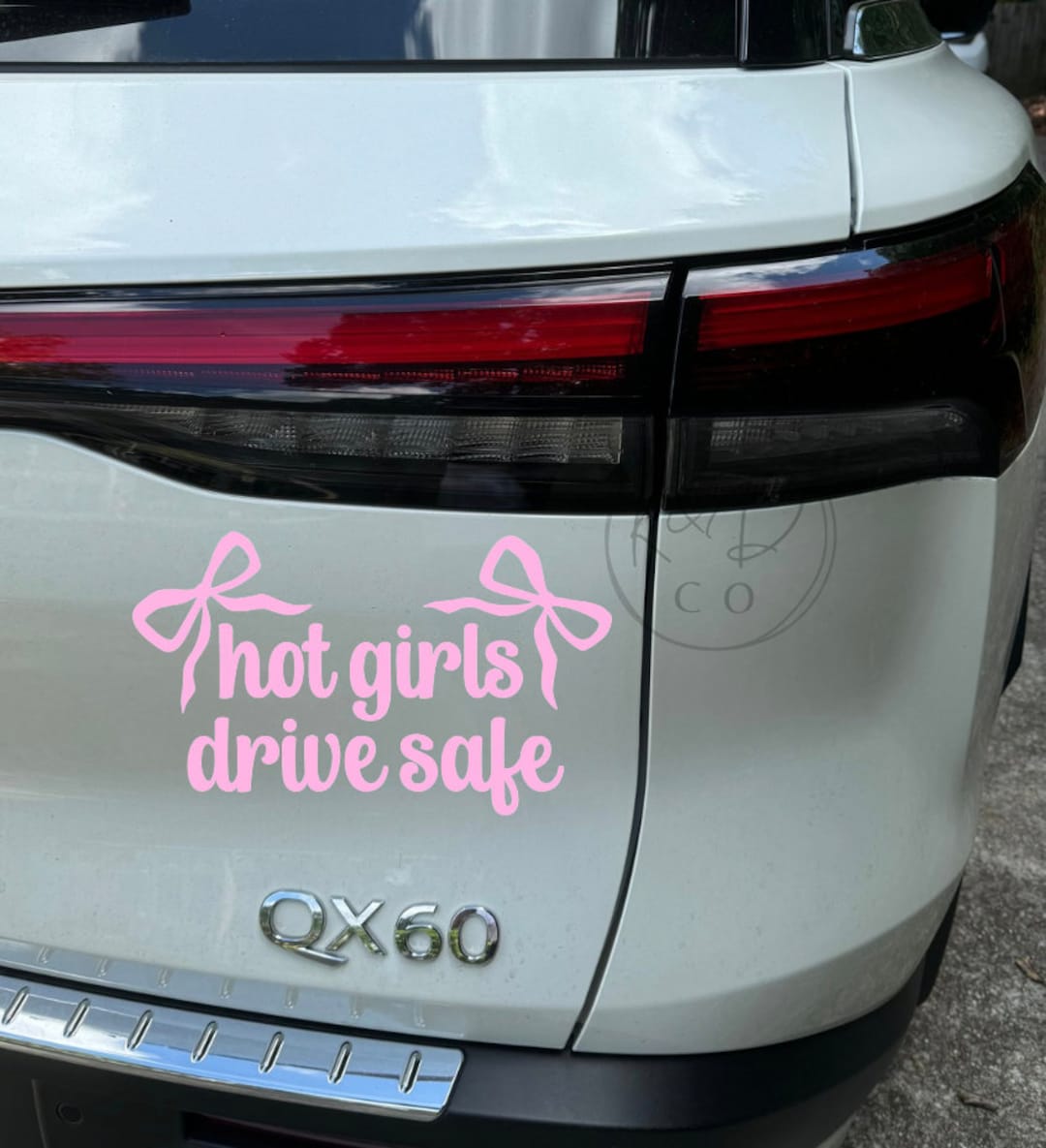 Hot Girls Drive Safe Car Decal, Please Be Patient Im Just a Girl Pink ...