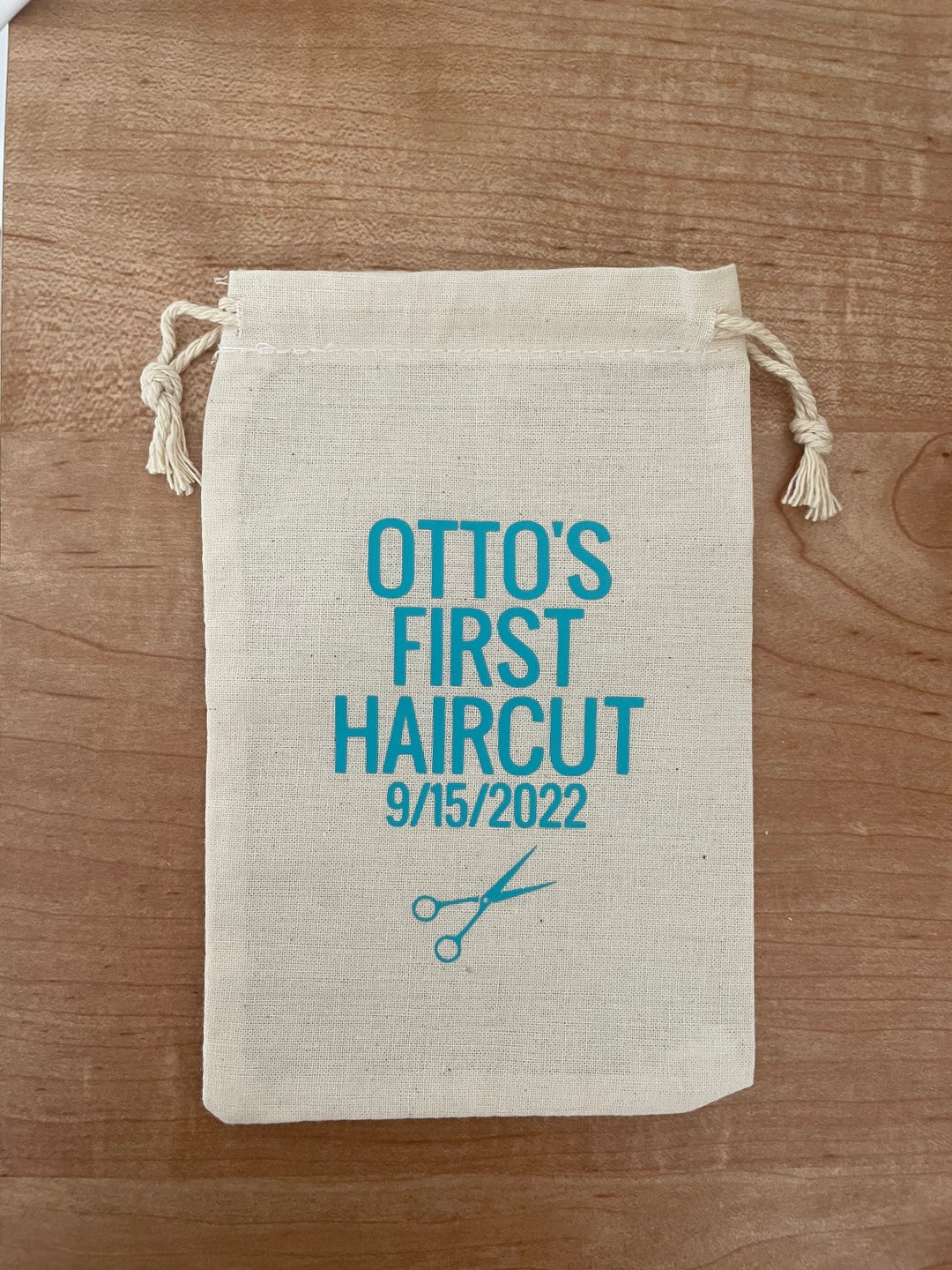 My First Haircut Keepsake Bag | Boy Girl | Blue Pink | Drawstring Bag ...