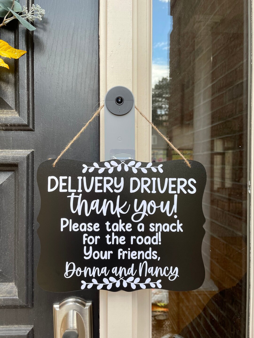 Delivery Driver Thank You Sign / Year Round Delivery Driver Thank You ...