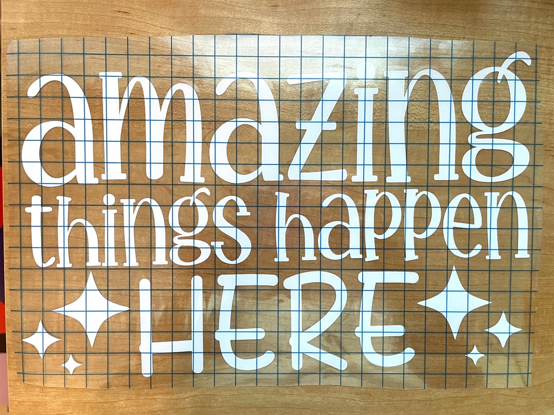 Classroom Door Sign Amazing Things Happen Here Decal for Door Wall of ...