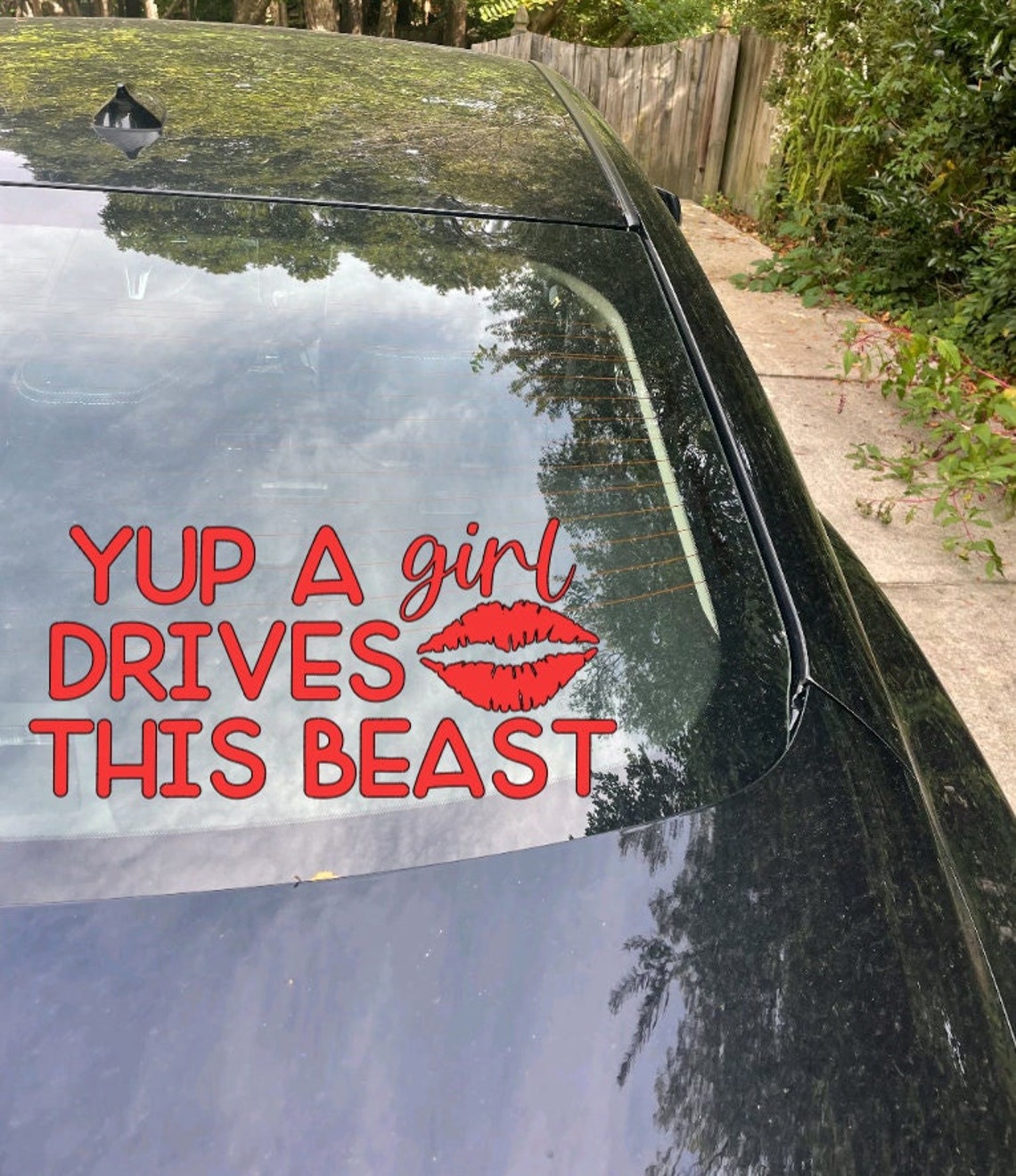 Truck Girl Decal Yup a Girl Drives This Beast Bad Bitches - Etsy