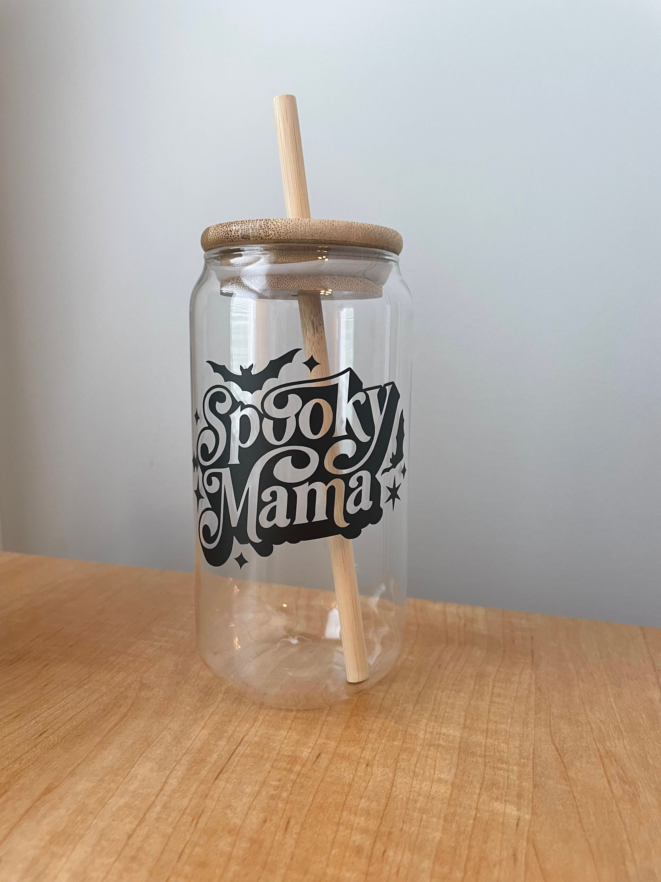 Halloween Beer Can Glass Spooky Season Ghost Beer Can Glass - Etsy