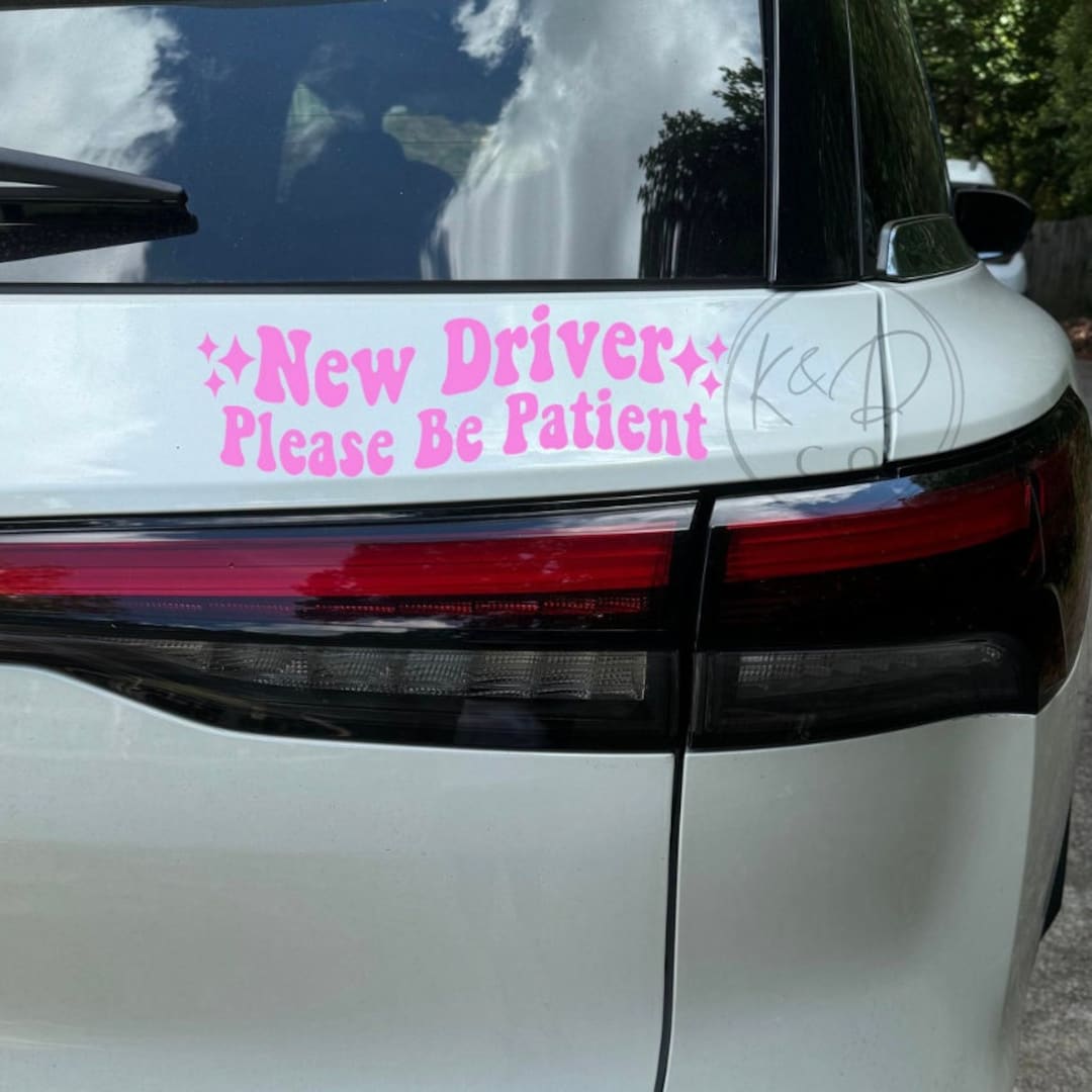 New Driver Decal, Beware Student Driver Decal, Student Teenager Driving ...