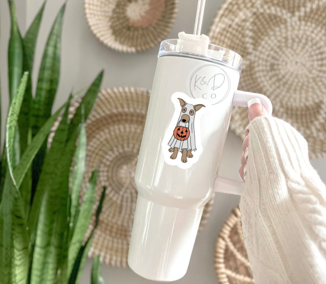 Dog Ghost Sticker Spooky Pup Halloween Pumpkin Dog Ghost - Etsy