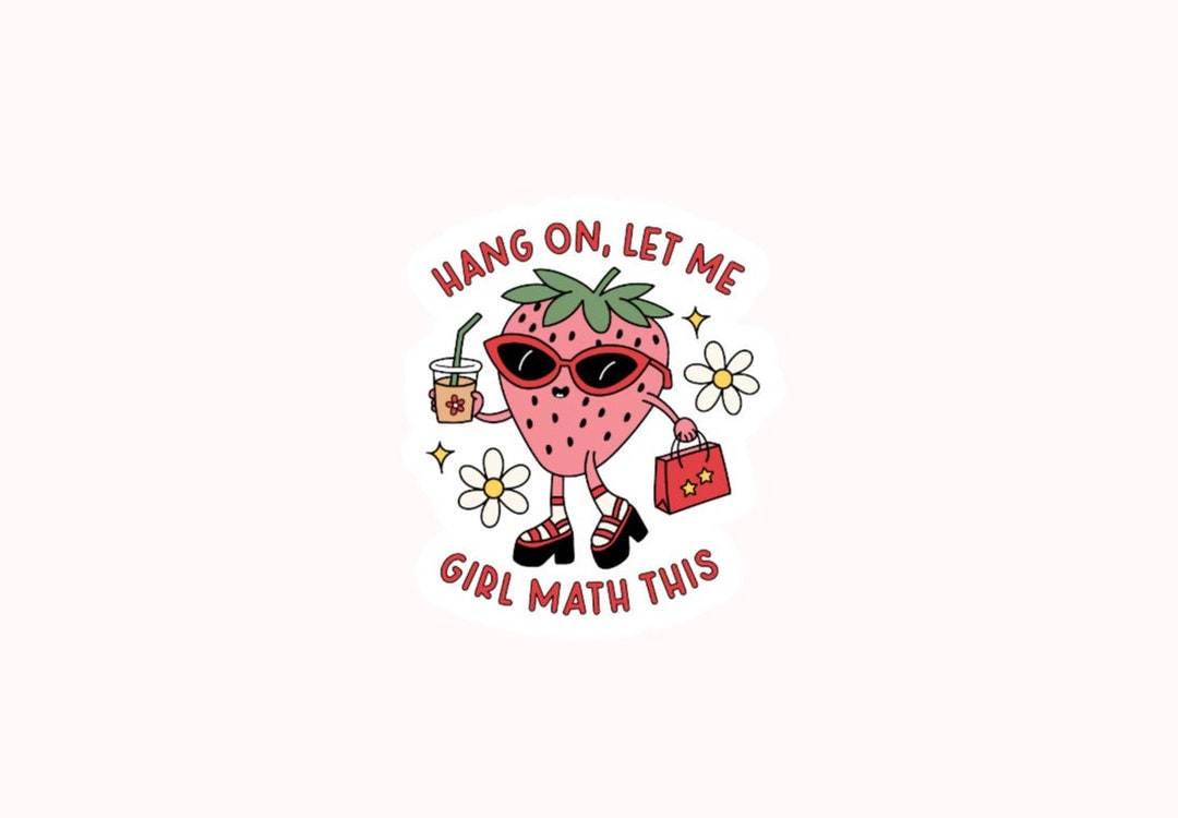 Girl Math Sticker Waterproof Sticker Laptop Decal Water - Etsy