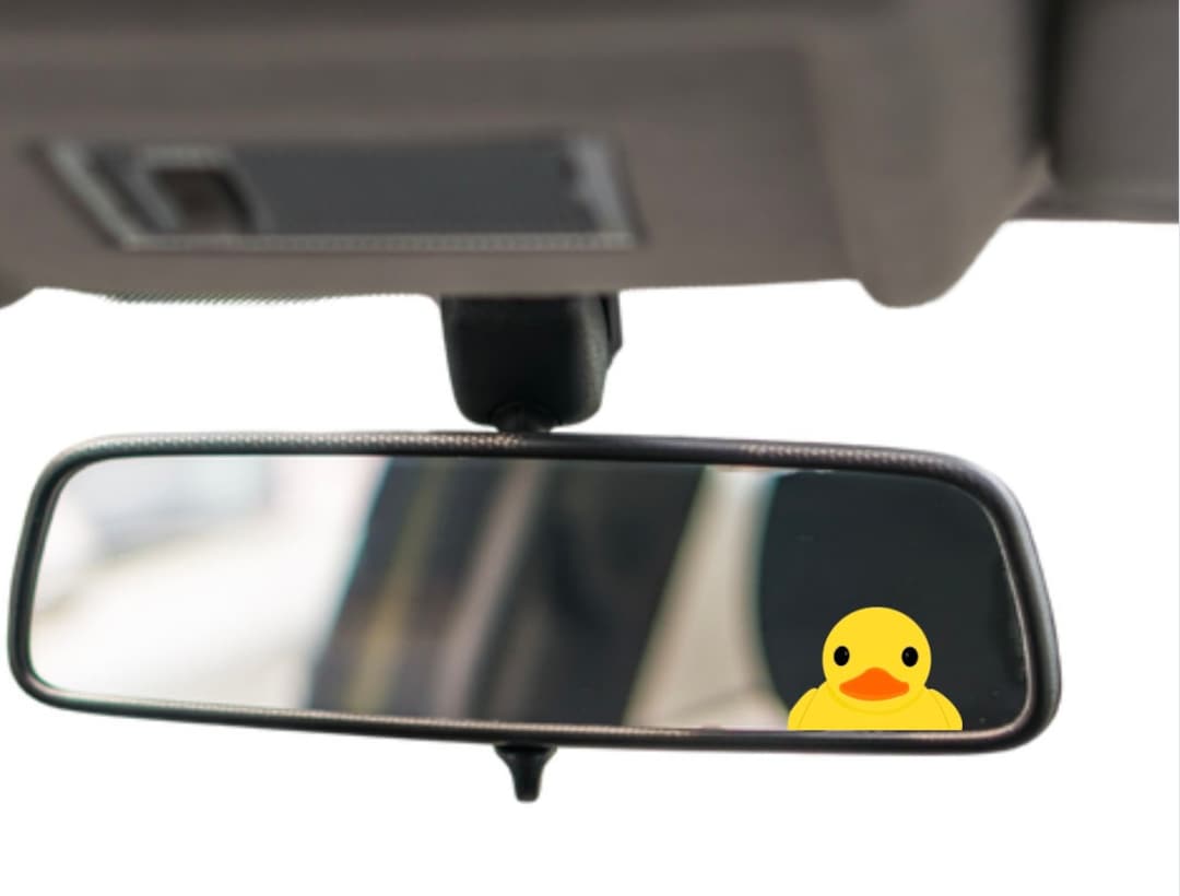 Duck Peeker Rear View Mirror/sun Visor Decal Mirror Decal, Kawaii ...