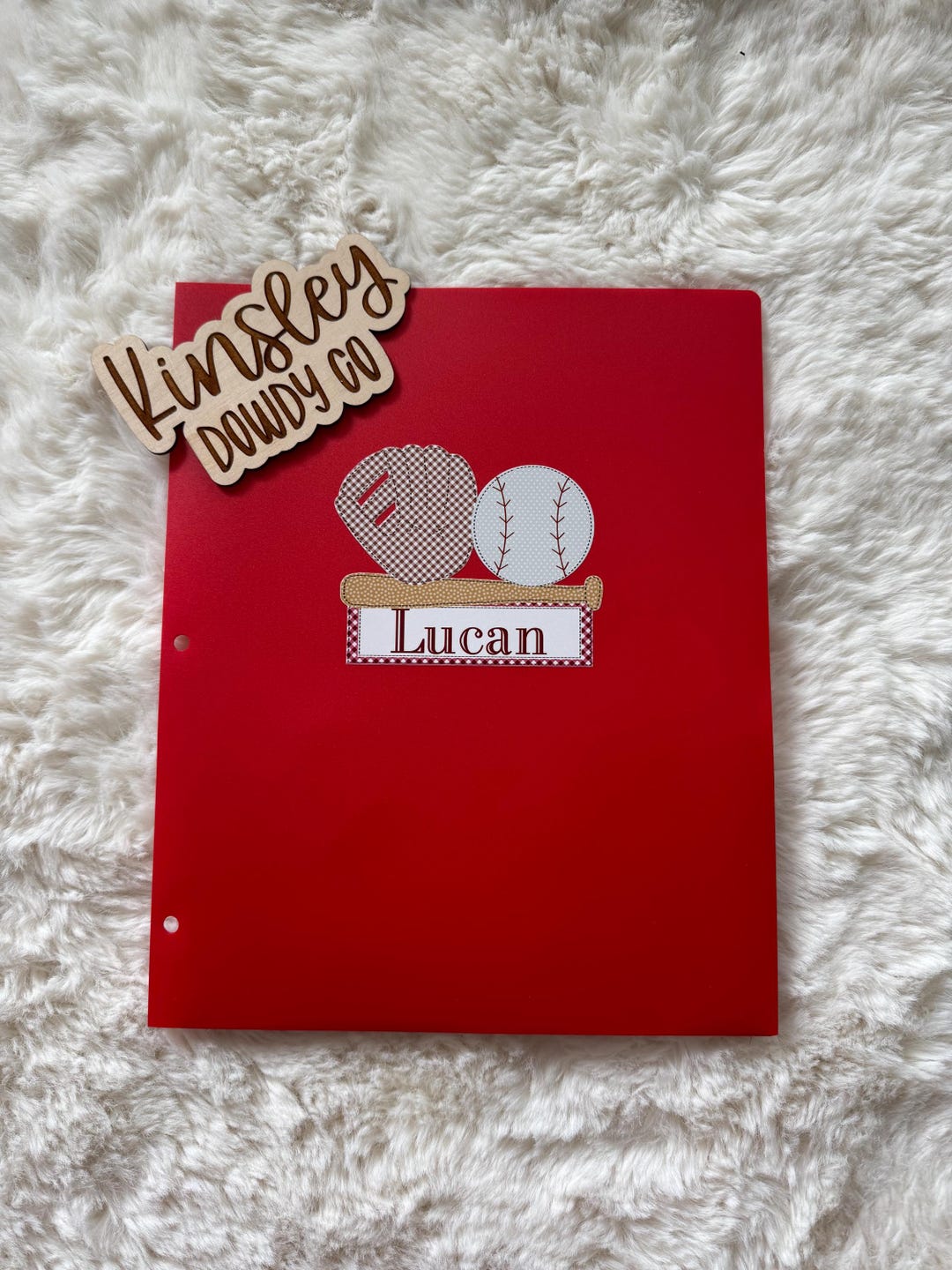 Plastic Pocket Folder W/ Name, Sports Baseball Name Personalized Custom ...