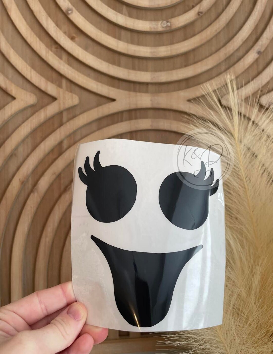 Iron on Girly Ghost Face Vinyl Decal Ghost Face Decal Fall - Etsy