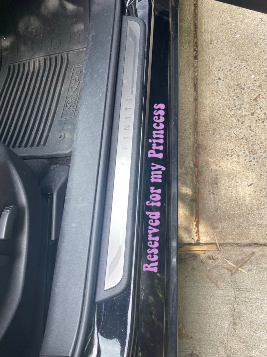 Reserved for My Princess Vinyl Decal Sticker, Girlfriends Seat Sticker ...