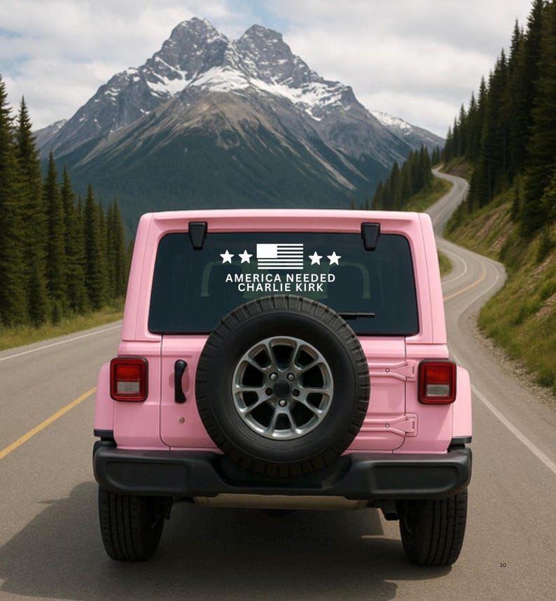 Charlie Kirk Car Decal Sticker, Freedom Republican Window Decal for Car ...