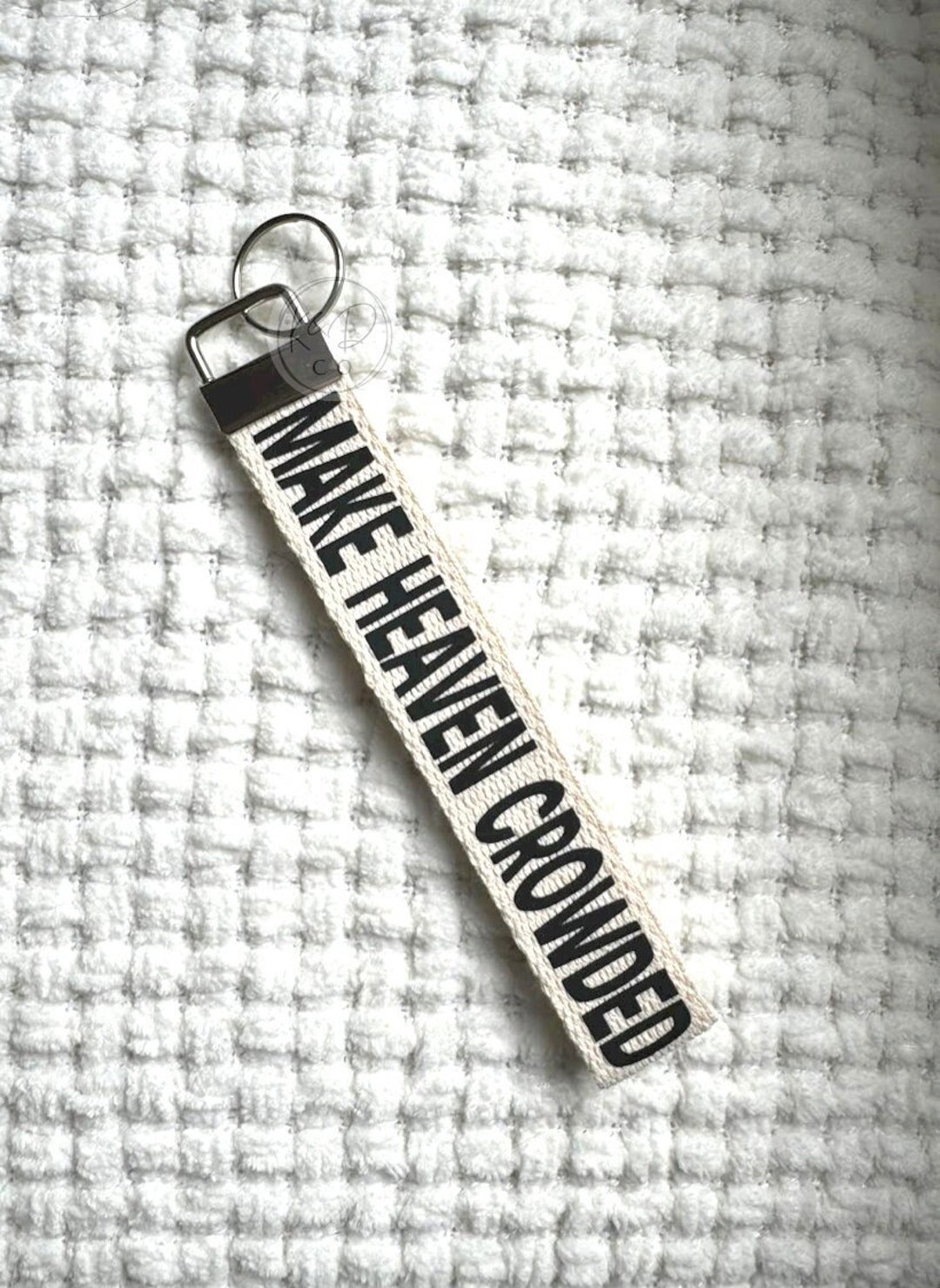 Make Heaven Crowded Christian Keychain︱key Fobs︱wristlet Keychain ...