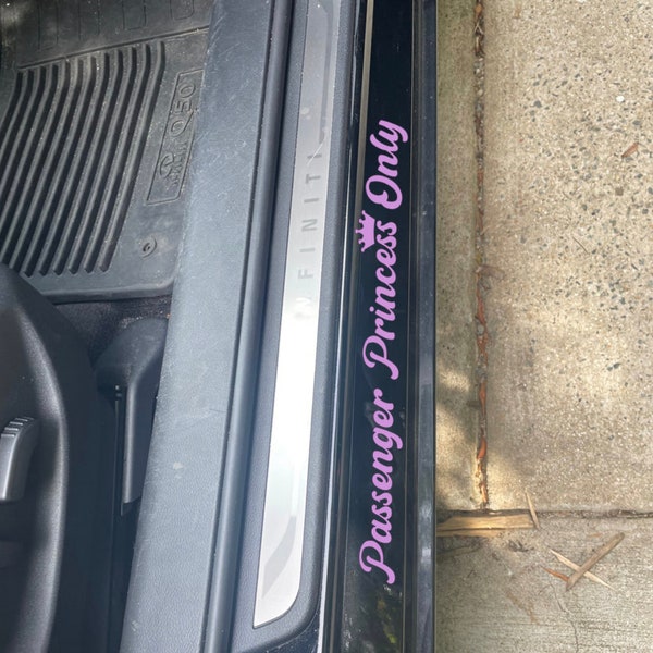 Passenger Princess Sticker for Dashboard - Etsy