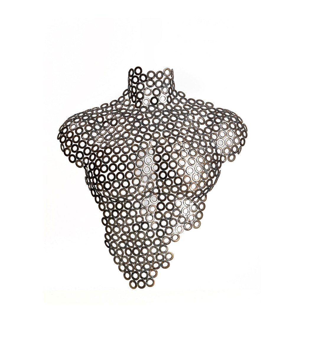 Male Torso Wall Sculpture Stainless Steel Metal – Modern Hand-welded ...