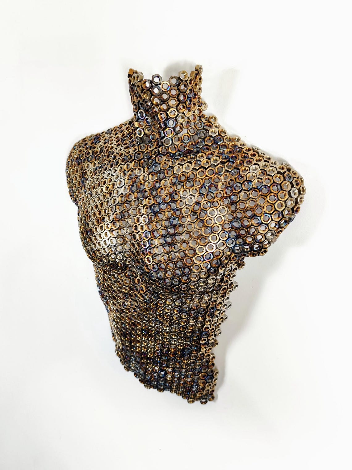 Male Torso Sculpture Metal – Contemporary Handmade Figurative Artwork ...