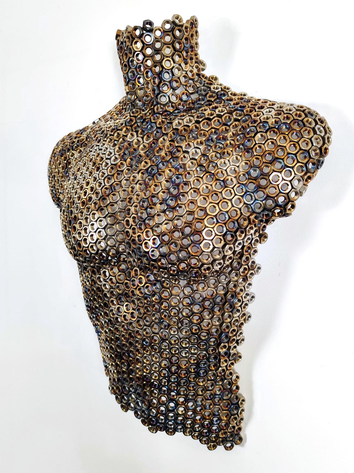 Male Torso Sculpture Metal – Contemporary Handmade Figurative Artwork ...