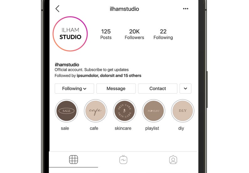 350 Instagram Story Highlight Cover, Neutral Highlight Cover ...