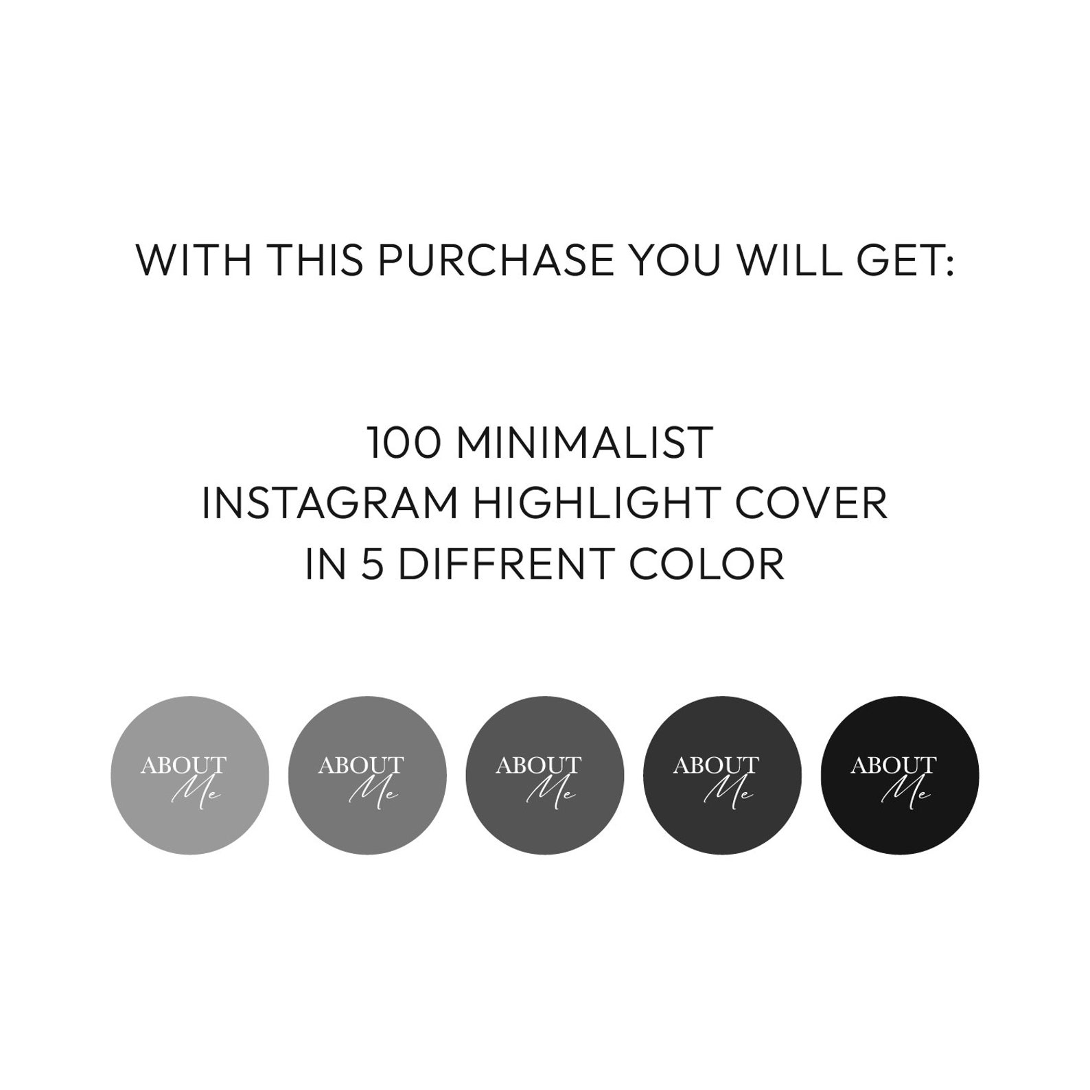 500 Instagram Story Highlight Cover, Grey Instagram Highlight Cover ...