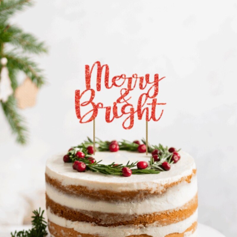 Christmas Cake Topper - Etsy