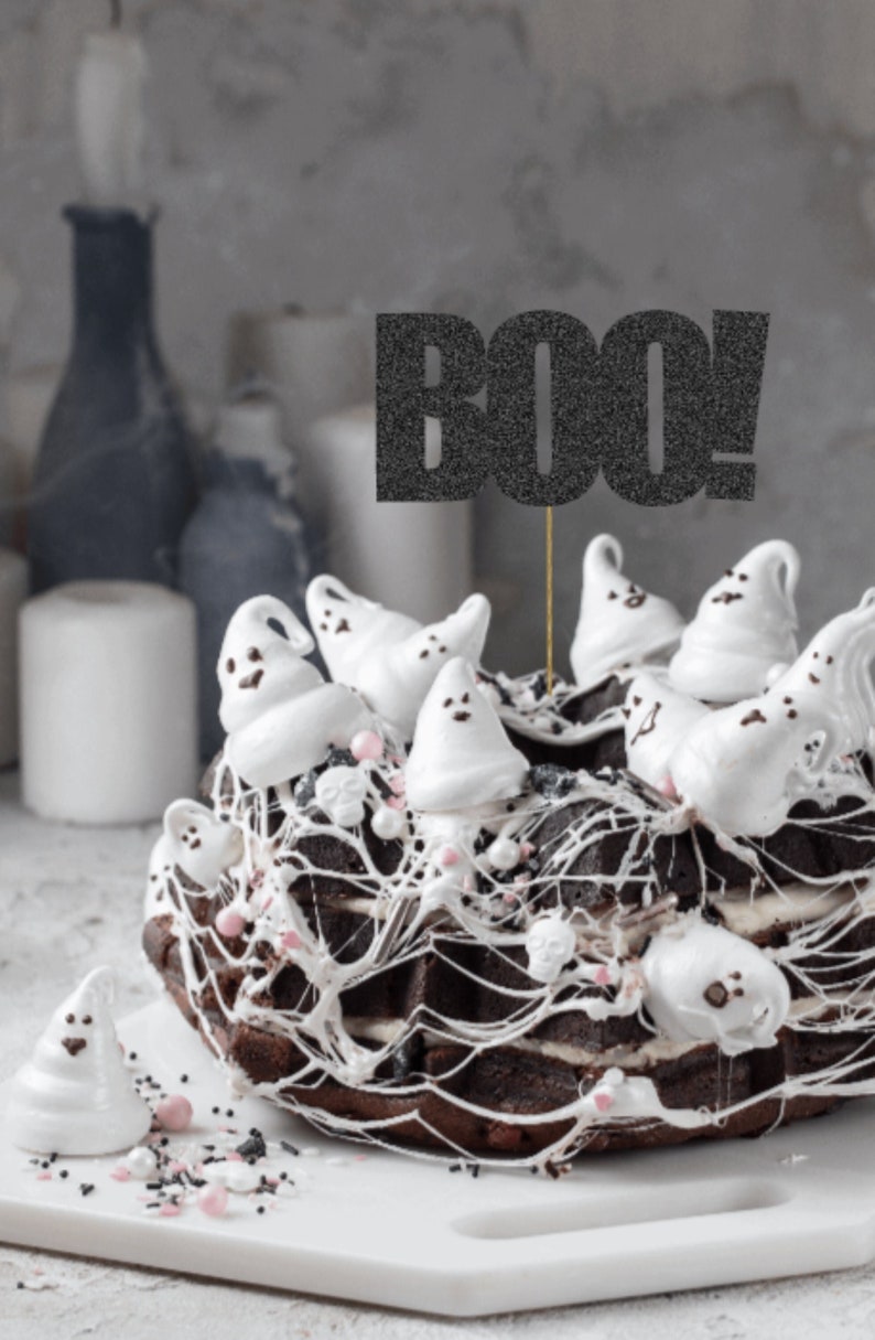 Halloween Cake Topper Boo Cake Topper Spooky Cake Topper | Etsy
