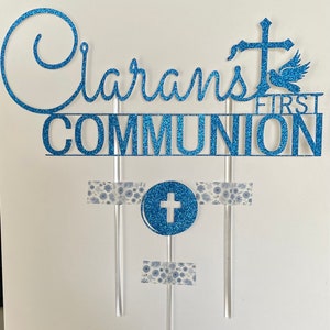 First Communion Cake Topper | Holy Communion Cake Topper | Personalized ...