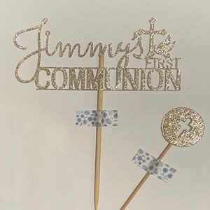 First Communion Cake Topper | Holy Communion Cake Topper | Personalized ...