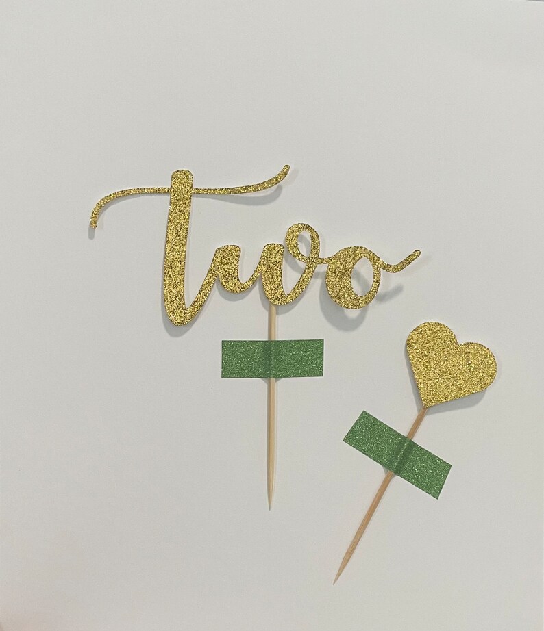 Rose Gold Two Cake Topper 2 Cake Topper Two Cake Topper - Etsy