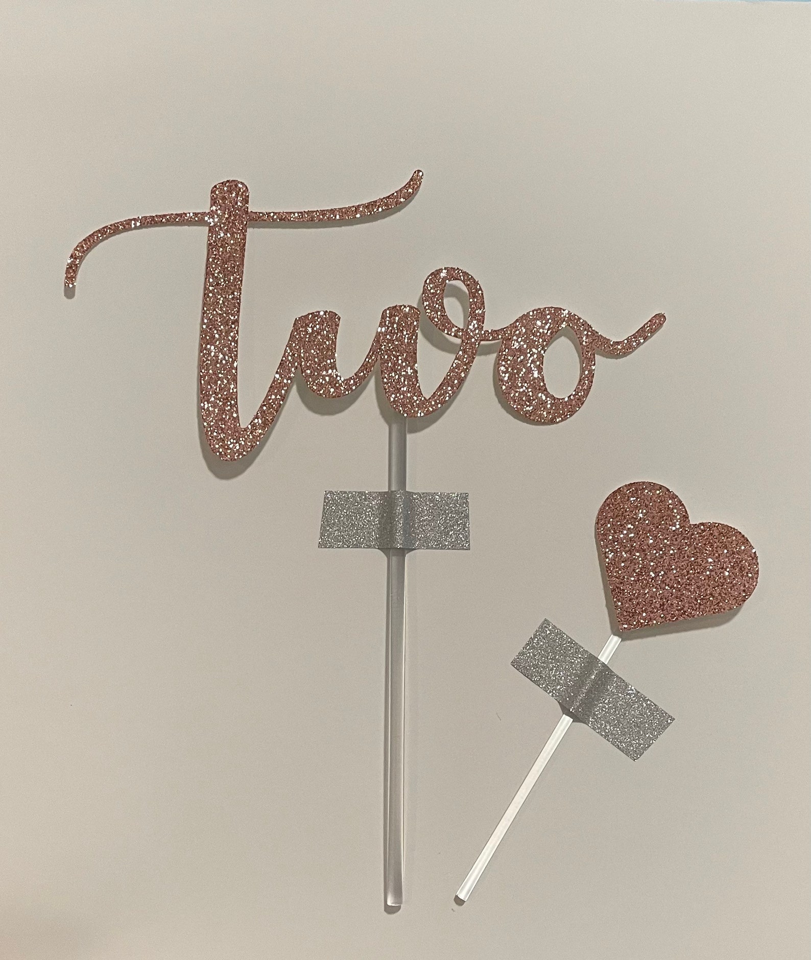 Rose Gold Two Cake Topper 2 Cake Topper Two Cake Topper - Etsy