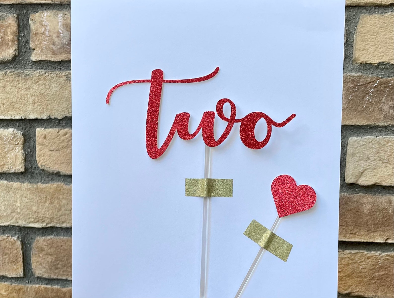 Rose Gold Two Cake Topper 2 Cake Topper Two Cake Topper - Etsy