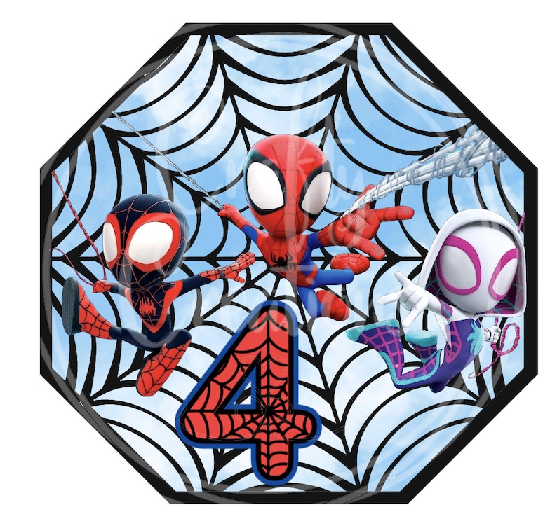 Spidey Inspired Cake Topper, Print at Home, DIY, Last Minute, Party ...