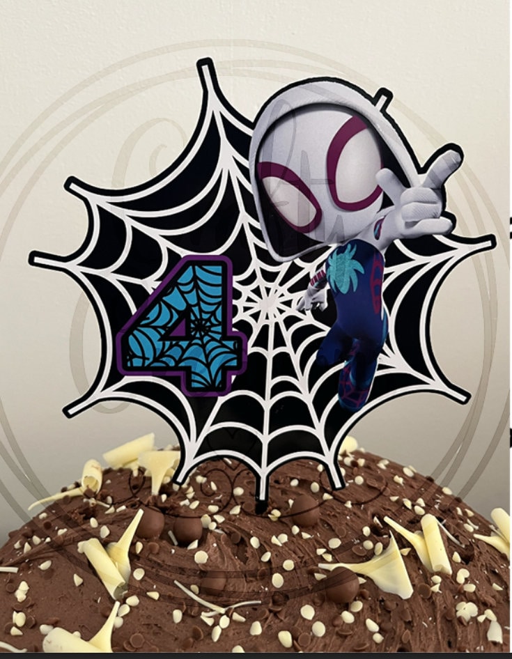Gwen Spidey Inspired Cake Topper, Print at Home, DIY, Last Minute ...