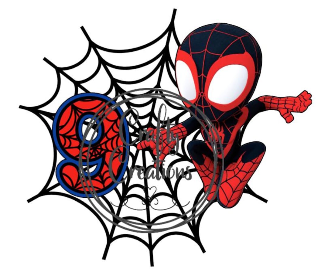 Spin - Spidey Inspired Cake Topper, Print at Home, DIY, Last Minute ...