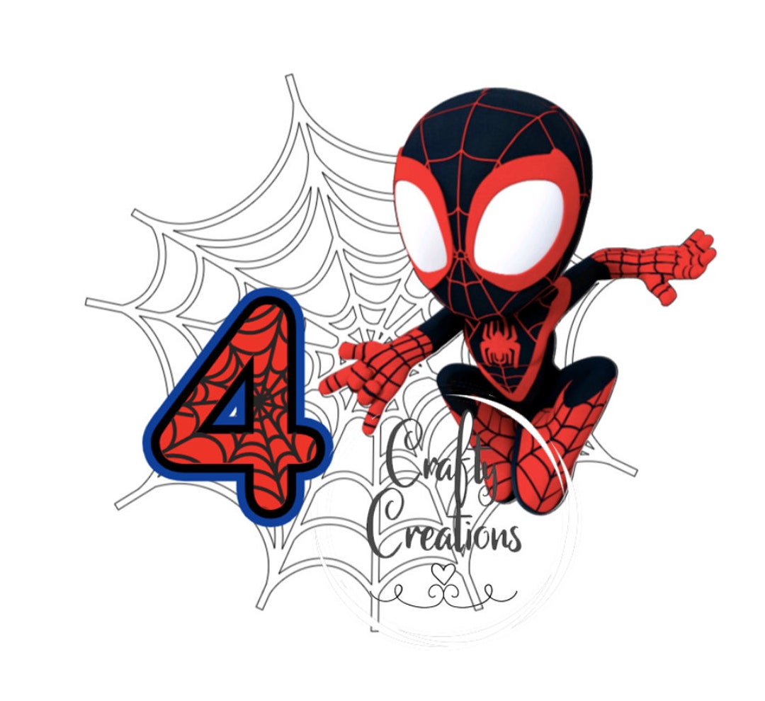 Spin - Spidey Inspired Cake Topper, Print at Home, DIY, Last Minute ...