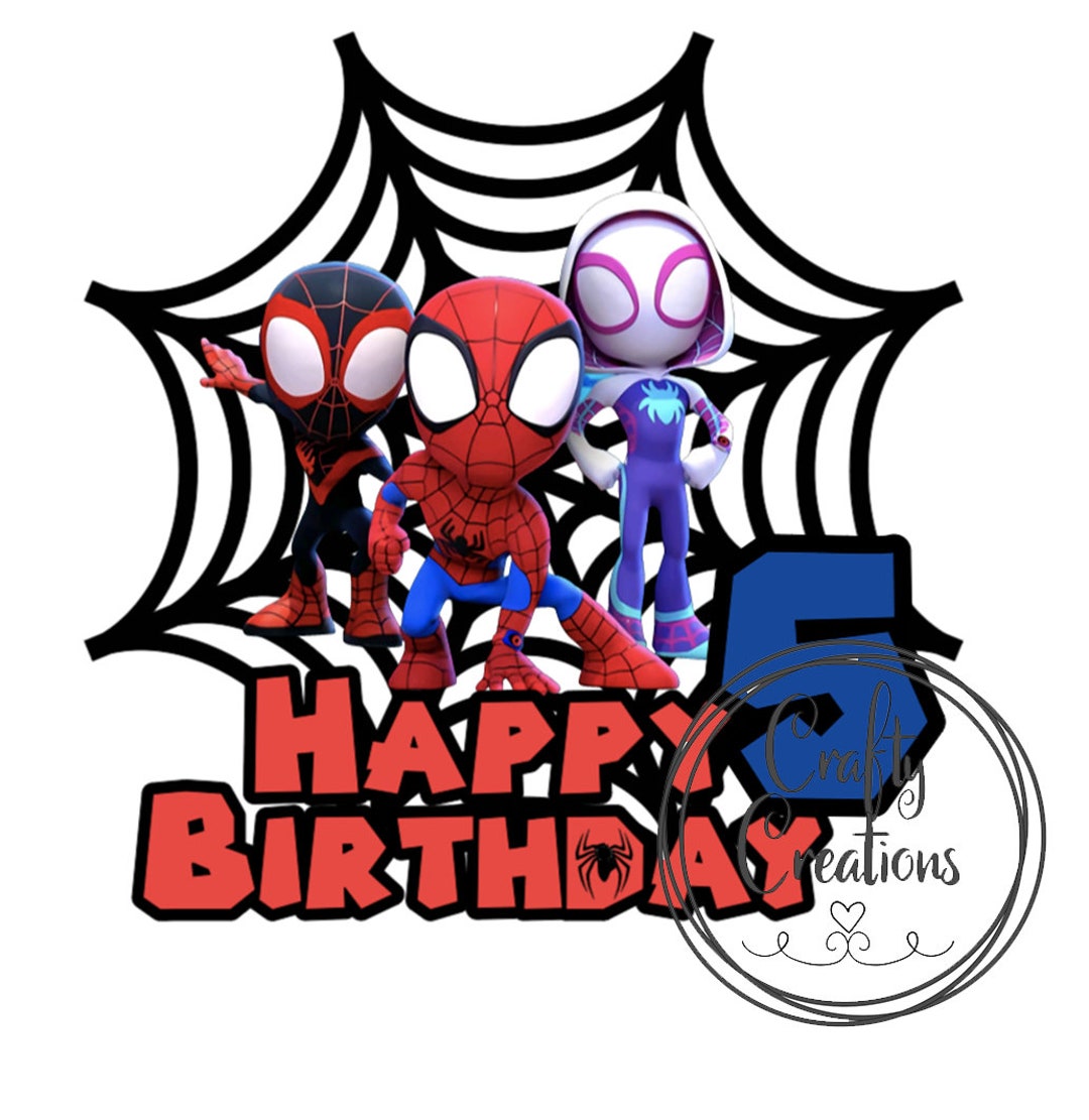 Instant Digital Download Spidey and His Amazing Friends Inspired Cake ...