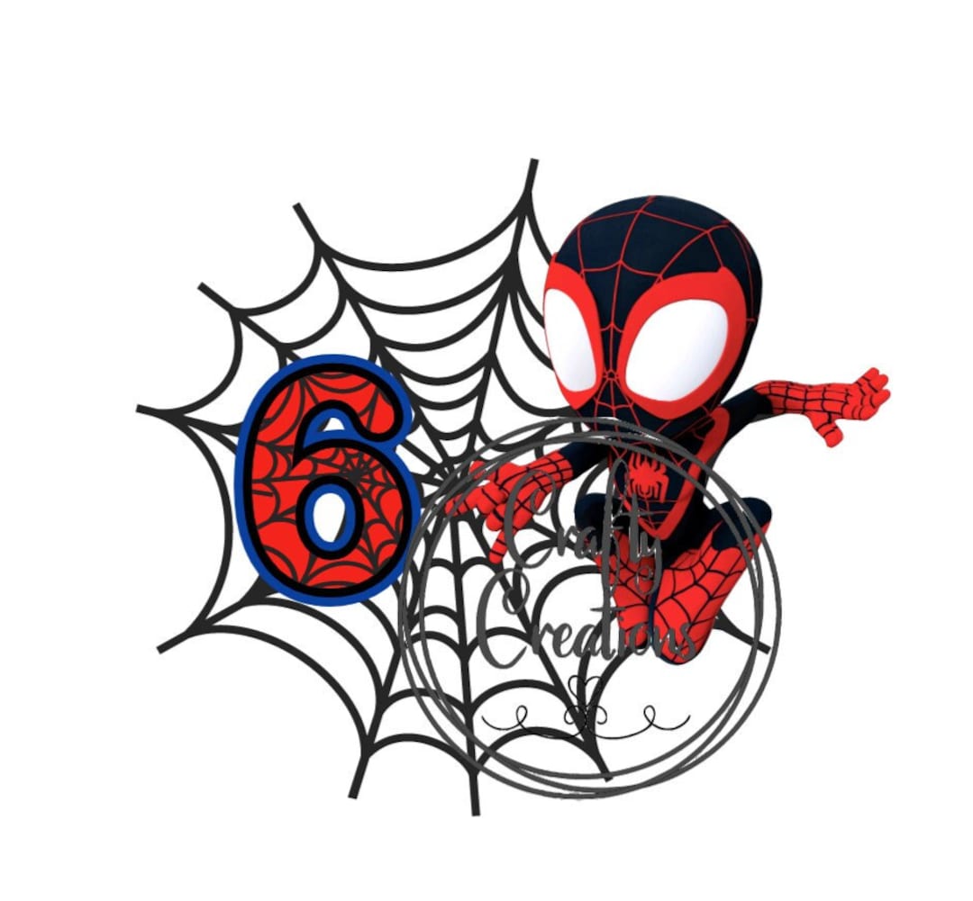 Spin - Spidey Inspired Cake Topper, Print at Home, DIY, Last Minute ...