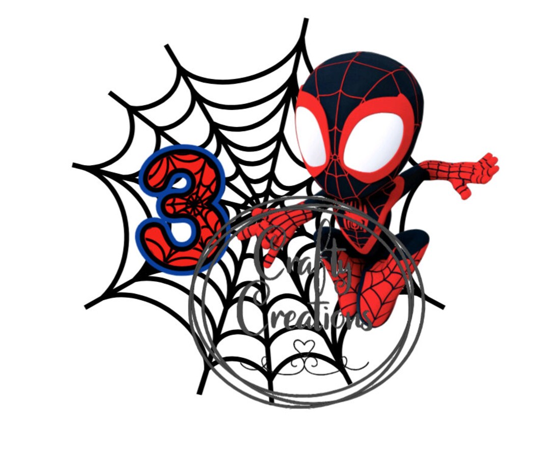 Spin - Spidey Inspired Cake Topper, Print at Home, DIY, Last Minute ...
