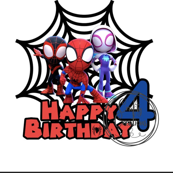 Spidey Number 4 Png - Etsy